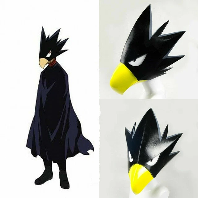 MY HERO ACADEMIA Tokoyami Fumikage Bird Mask Comic Helmet Black Hat ...