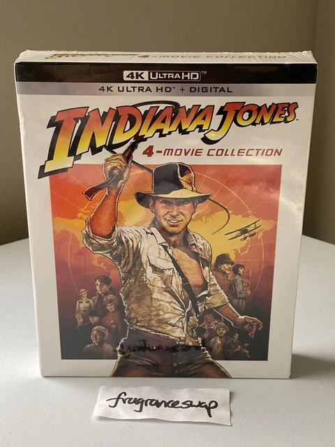 INDIANA JONES 4 Movie Collection. 4K + Digital Codes. Box Set New And ...