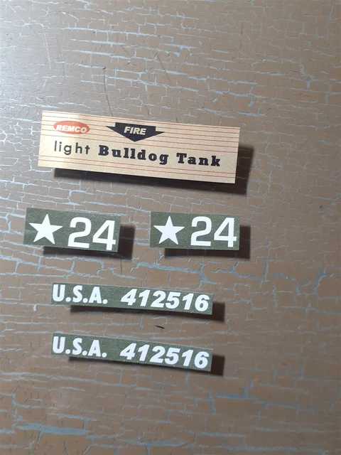 REMCO LIGHT BULLDOG Tank Sticker Set $12.75 - PicClick