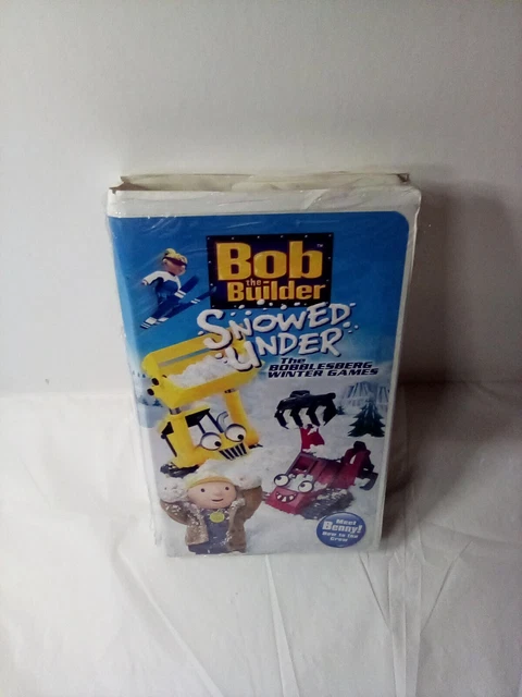 2004 BOB THE Builder Snowed Under VHS Like New Rip in top bottom of ...