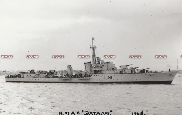 PHOTOGRAPH ROYAL AUSTRALIAN Navy. HMAS "Bataan" Destroyer. At Sydney ...