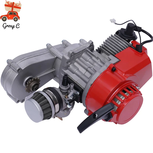 2 STROKE 47CC 49cc 50cc Racing Engine Kit Motor Mini Pocket Dirt Bike ...