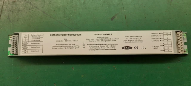 EMERGENCY LIGHTING PRODUCTS OM34LPD Dali Inverter £100.00 - PicClick UK