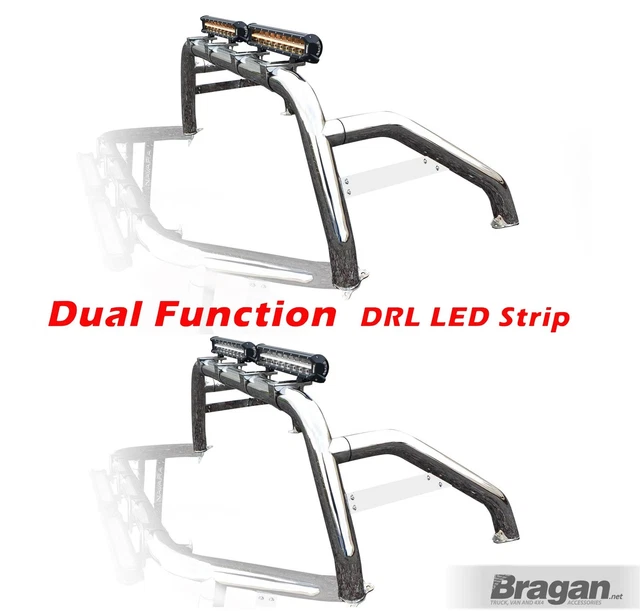 ROLL BAR + LED Barras Para Isuzu D-Max Rodeo 12-16 Acero Inoxidable ...