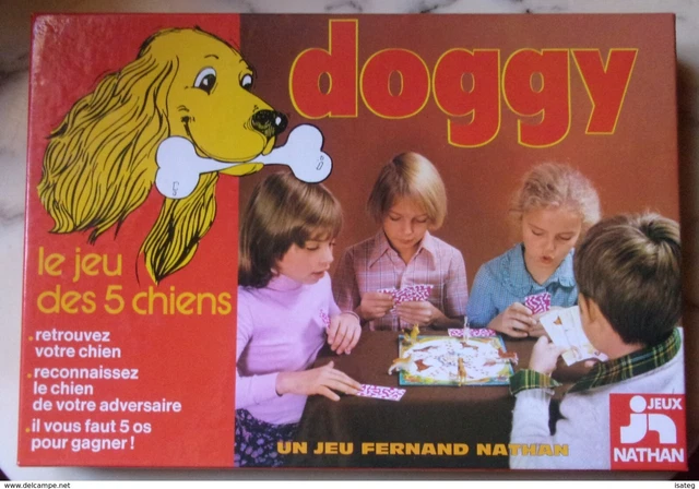 JEU DE SOCIETE VINTAGE "Doggy Le Jeu Des 5 Chiens" - nathan EUR 12,00 ...
