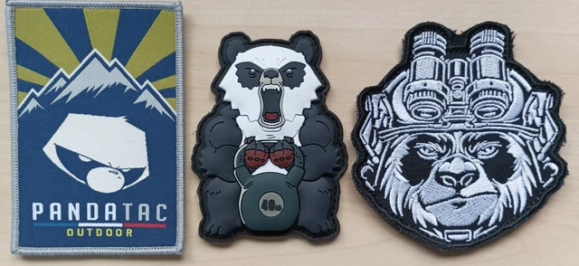 ECUSSON MORALE PATCH tactical panda angry crossfit airsoft Lot 3 pièces ...