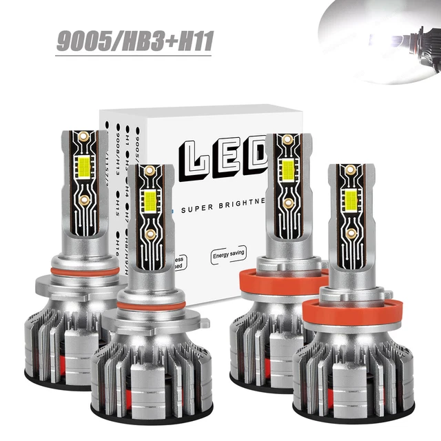 FOR PETERBILT 579 587 Trucks Light 6000K 9005 H11 Hi/Low LED Headlight ...