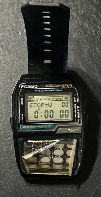 OROLOGIO DIGITALE VINTAGE Casio Dbc-310 Banca Dati 300 Calcolatrice ...