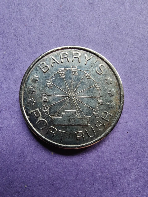 AMUSEMENTS BARRYS PORTRUSH Fair Ride Token Coin Northern Ireland - BIG ...