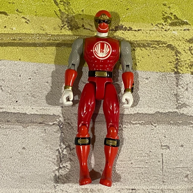 POWER RANGERS 5.5& Ninja Storm Action Figure Red Wind Ranger Bandai ...