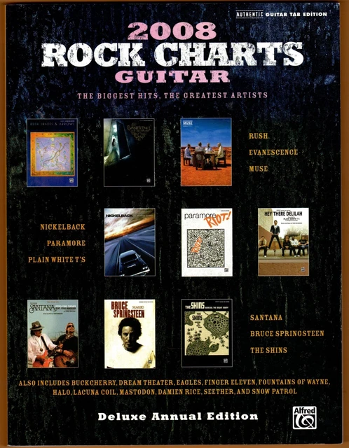 2008 ROCK CHARTS Guitar-Annual Edition(Transcribed In Full Tab ...