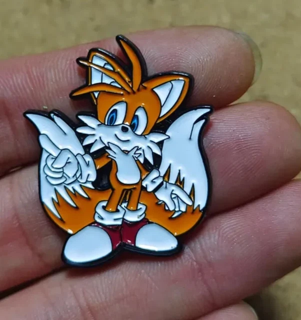 SONIC THE HEDGEHOG:- "Tails" Enamel Pin. Australian Stock free Au ...