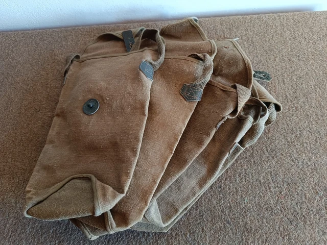 ORIGINAL WW2 ITALIAN Gas Mask Bag REI RSI Army £15.47 - PicClick UK