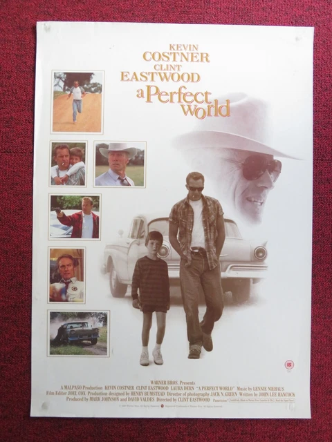 A PERFECT WORLD Vhs Video Poster Kevin Costner Clint Eastwood 1993 £13. ...
