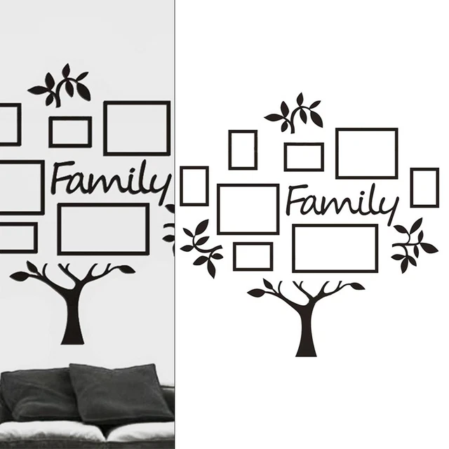 FAMILY TREE COLLAGE Family Tree Frame Acrylic Material Captivating ...