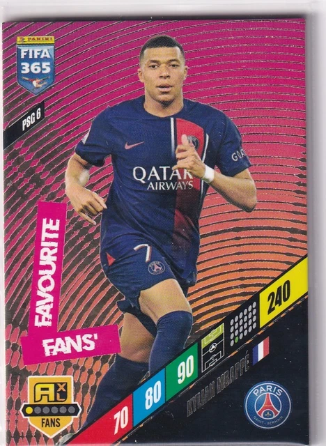 PANINI FIFA 365 Adrenalyn 2024 Mappa No. Psg 6 Kylian Mbappé EUR 2,45 ...