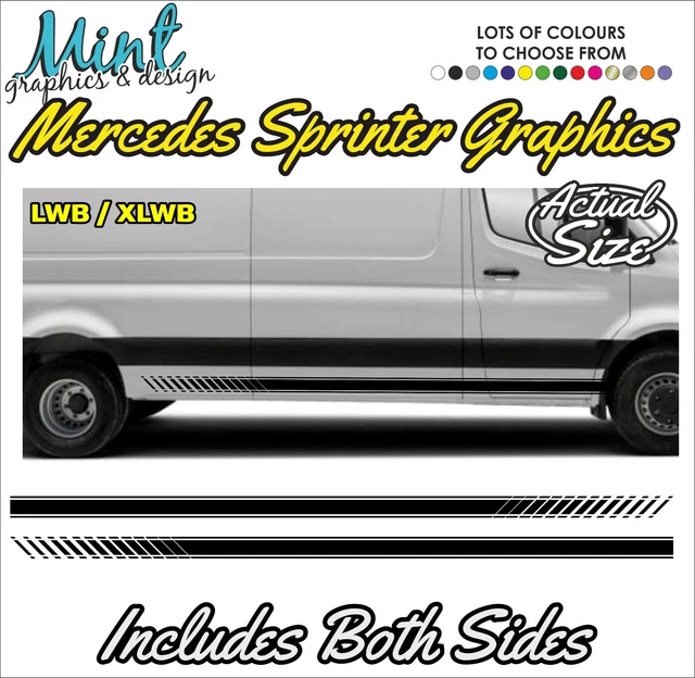 MERCEDES SPRINTER CAMPER Side Stripes Decals Stickers Van Graphics 101 ...