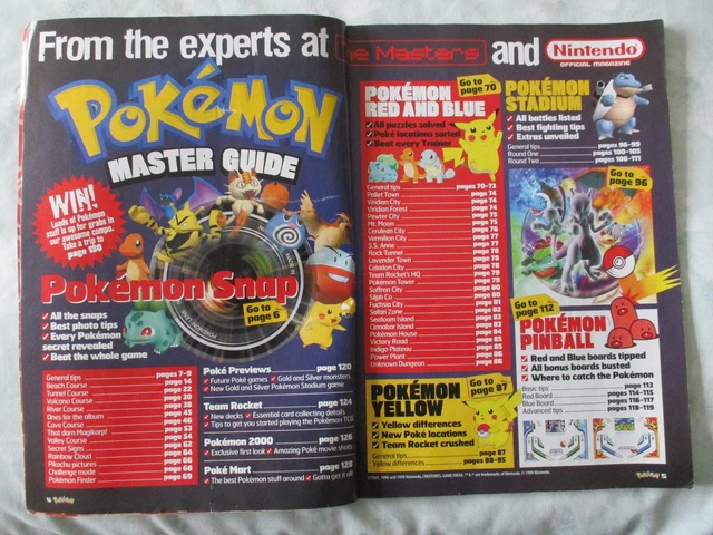 POKEMON MASTER GUIDE Special Collectors Edition #4 Official Nintendo ...