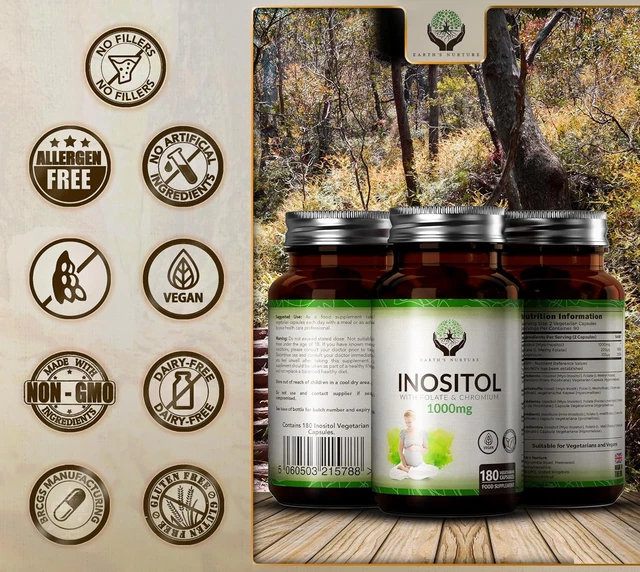 EN MYO-INOSITOL CHROMIUM & Folate Blend | 1000mg Myo Inositol Per ...