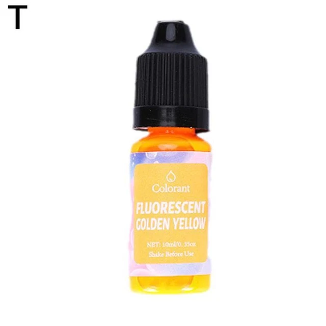 15G FLUORESCENT GOLDEN Ink Diffusion Resin Pigment Liquid DIY Colorant ...