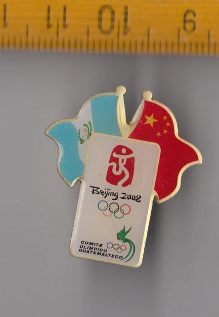 BEIJING 2008 OLYMPIC Games pin badge Logo Guatemala Committee IOC NOC ...