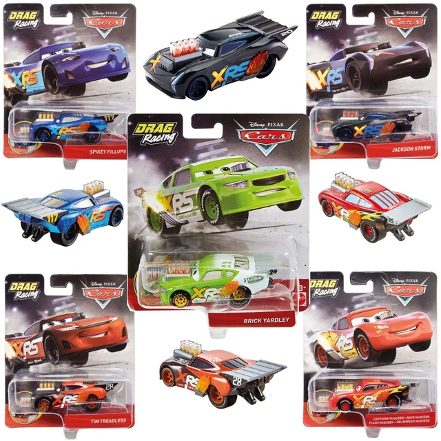 DISNEY PIXAR CARS GFV33 XRS DRAG Racing Die Cast Cars Vehicle 1:55 ...