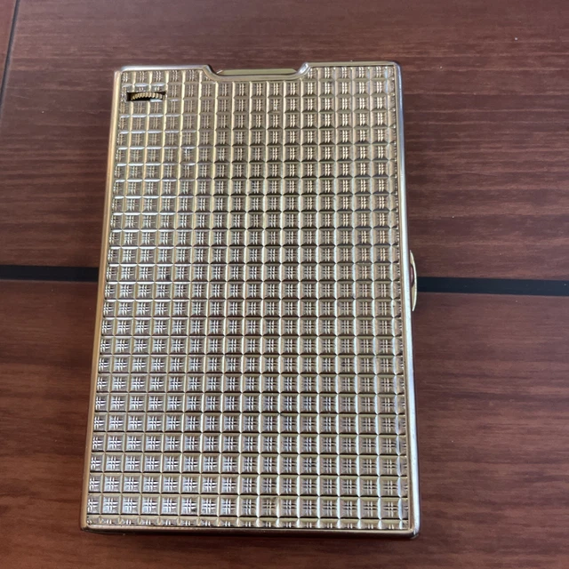 PORTE-CIGARETTES BRIQUET INTÉGRÉ doré accessoire fumeur année 1930-40 ...