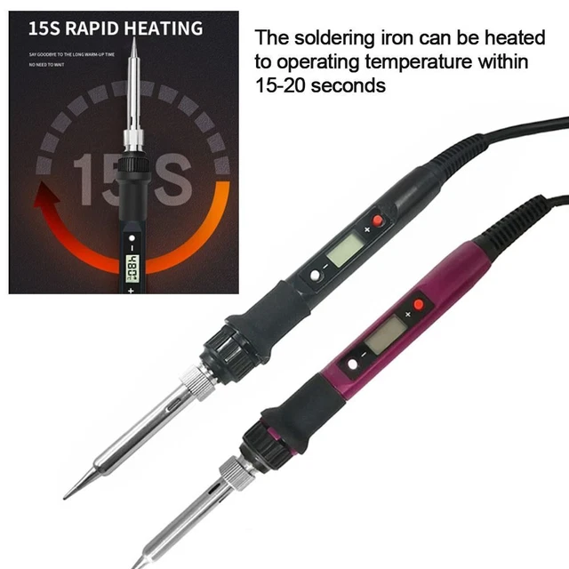 KIT DIGITAL DISPLAY Electric Soldering Iron Temperature Adjustable 220V ...