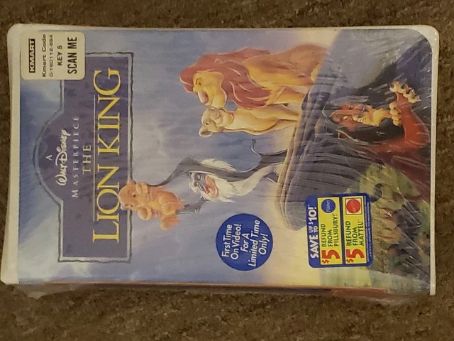 1995 DISNEY THE Lion King KMART 1st release VHS #2977 1995 factory ...