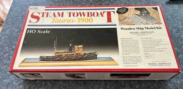 MODEL SHIPWAYS 1/8& = 1 ft. Scale Steam Towboat, Taurus-1900 $30.00 ...