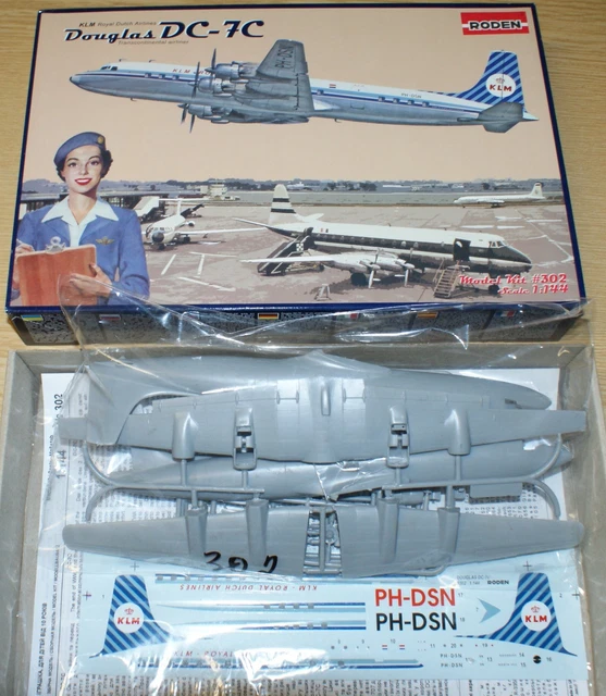 DOUGLAS DC-7C ROYAL Dutch Airlines (KLM) in 1/144 di Roden EUR 22,00 ...
