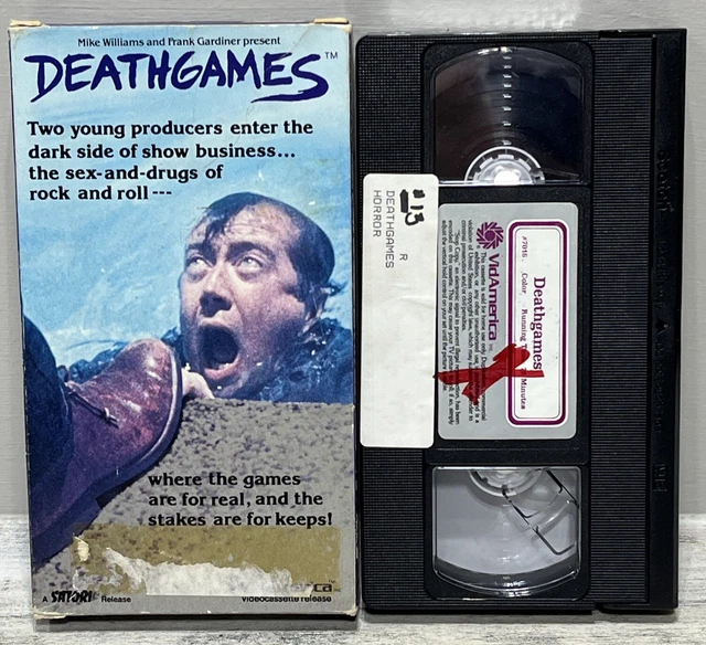 DEATHGAMES VHS 1984 Horror VidAmerica Lou Brown Horror Movie Rental Box ...
