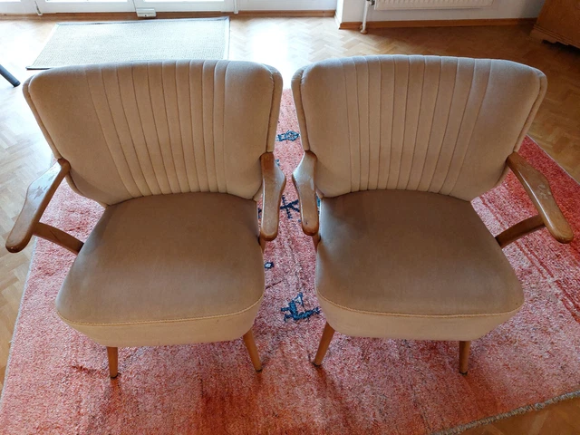 2 COCKTAILSESSEL 50ER / 60er Jahre EUR 199,00 - PicClick DE