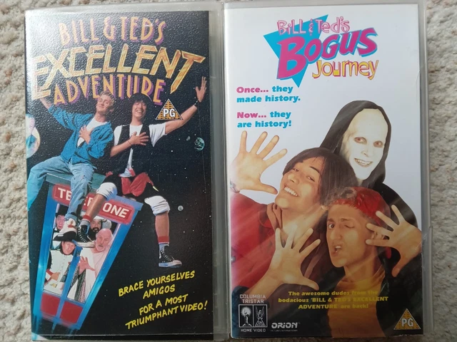 BILL AND TED'S Excellent Adventure & Bogus Journey VHS Video £14.00 ...