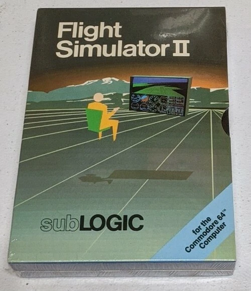 FLIGHT SIMULATOR 2 II (Commodore 64 C64) factory sealed EUR 90,53 ...