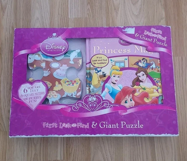 DISNEY PRINCESS FIRST Look And Find & Giant Puzzle £3.00 - PicClick UK