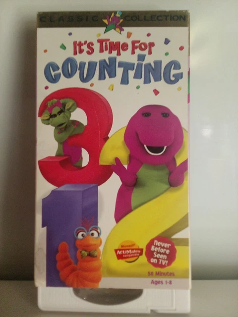 BARNEY IT’S TIME For Counting Classic Collection VHS Video Tape ...