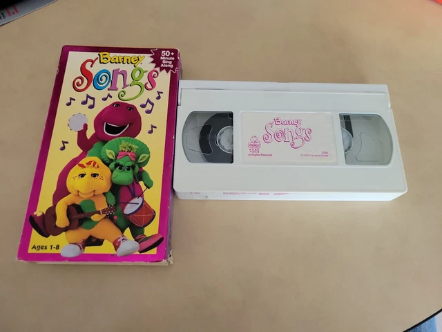BARNEY SONGS VHS Video Tape Lyons Group 1995 Sing Along RARE! PROMO ...