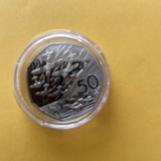 1994 ROYAL MINT UK CUNI 50th Anniversary Of D-Day ~ 50p Pence Coin ~ £6 ...
