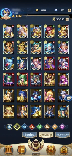 SAINT SEIYA LEGEND Of Justice - VIP10 limit 11 | 16M | 14 persos 16 ...