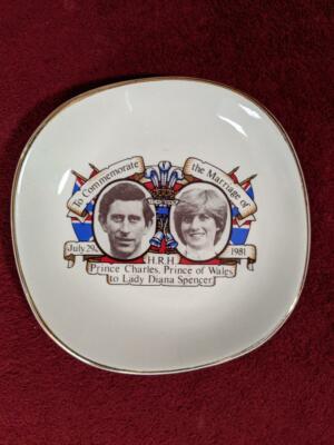 PRINCE CHARLES PRINCESS Diana Marriage Commemorative Plate July 29 1981 ...