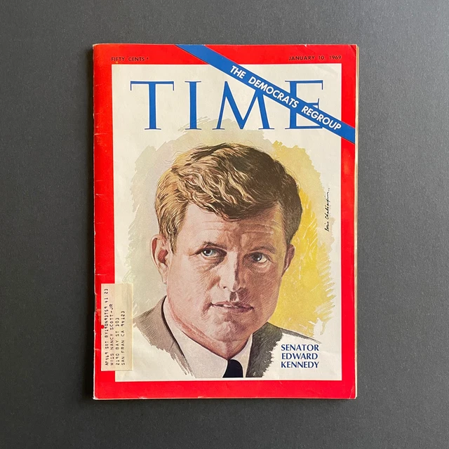 TIME MAGAZINE JAN 10, 1969 • Senator Edward Ted Kennedy • Pre ...