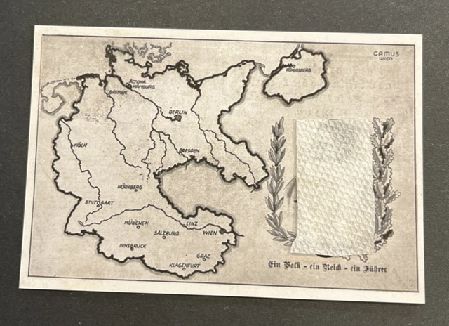 WWII WW2 GERMAN Third Reich Military War One People One Empire Map ...