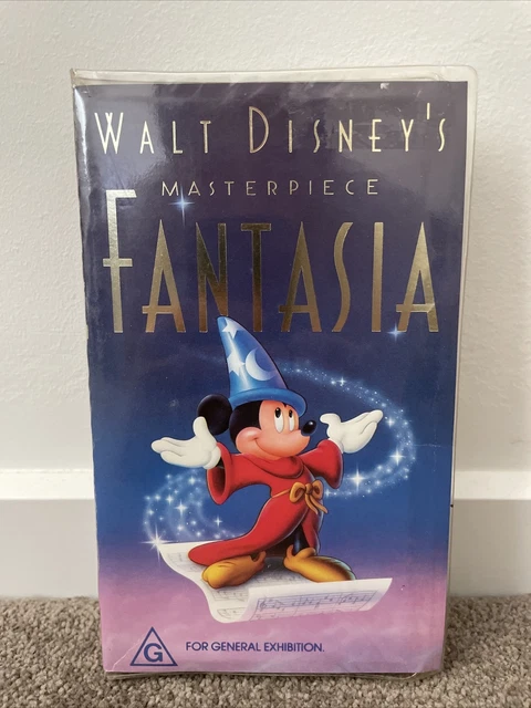WALT DISNEY'S MASTERPIECE Fantasia VHS Tape 1991 Rare $11.50 - PicClick AU