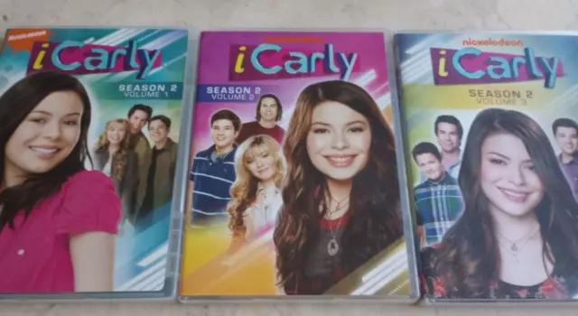 2009/2010 NICKELODEON ICARLY Season 2 Volumes 1, 2 & 3 Dvd Sets Lot £29 ...