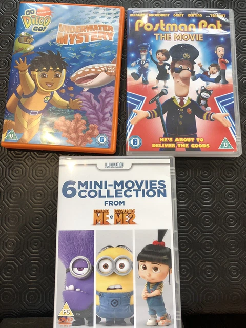 KIDS DVD BUNDLE - Diego/Postman Pat/ Despicable Me Rated PG/U $2.70 ...