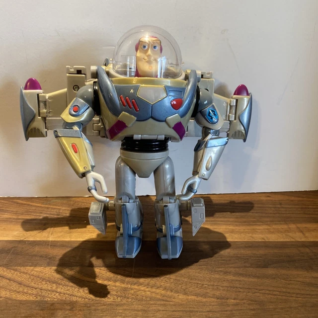 BUZZ LIGHTYEAR MEGA Morpher Toy Story 2 Transformer Silver Action 8 ...