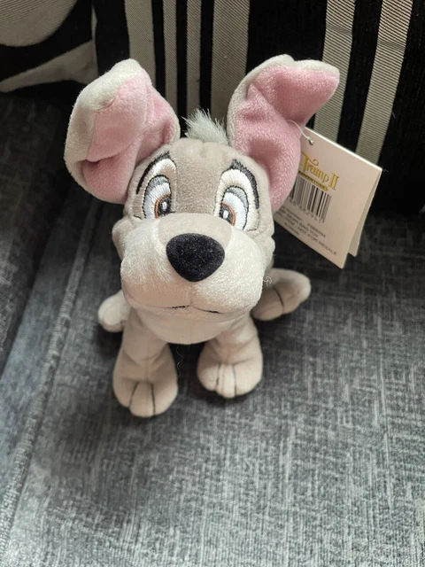 DISNEY SCAMP FROM Lady And The Tramp 7” Soft Toy Beanie Tagged £9.99 ...