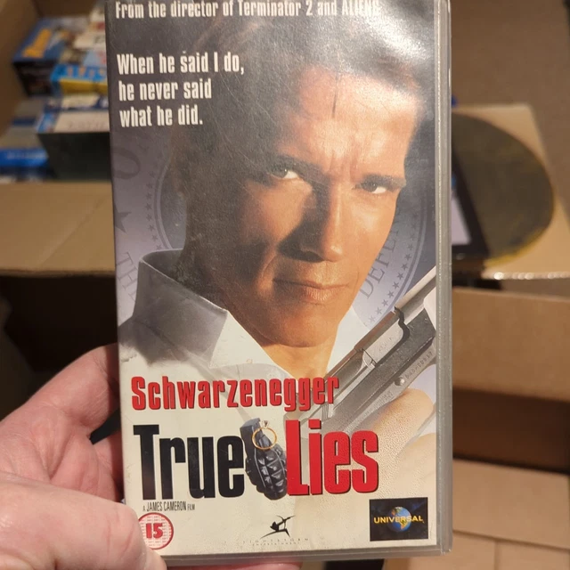 TRUE LIES 1994 Film Starring Arnold Schwarzenegger Vhs Video Tape Uk ...