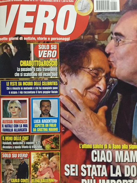 VERO 2019 51.AL Bano,Luca Argentero,Cristina Chiabotto,Carlo Conti ...